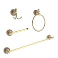 Bathroom Set Antique Brass Bathroom Accessories Set 4 Piece Wall ...