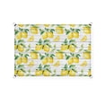 Farmhouse Watercolor Sun Shade Sail 14'X18' Lemon Fruit Grey Wood Grain ...