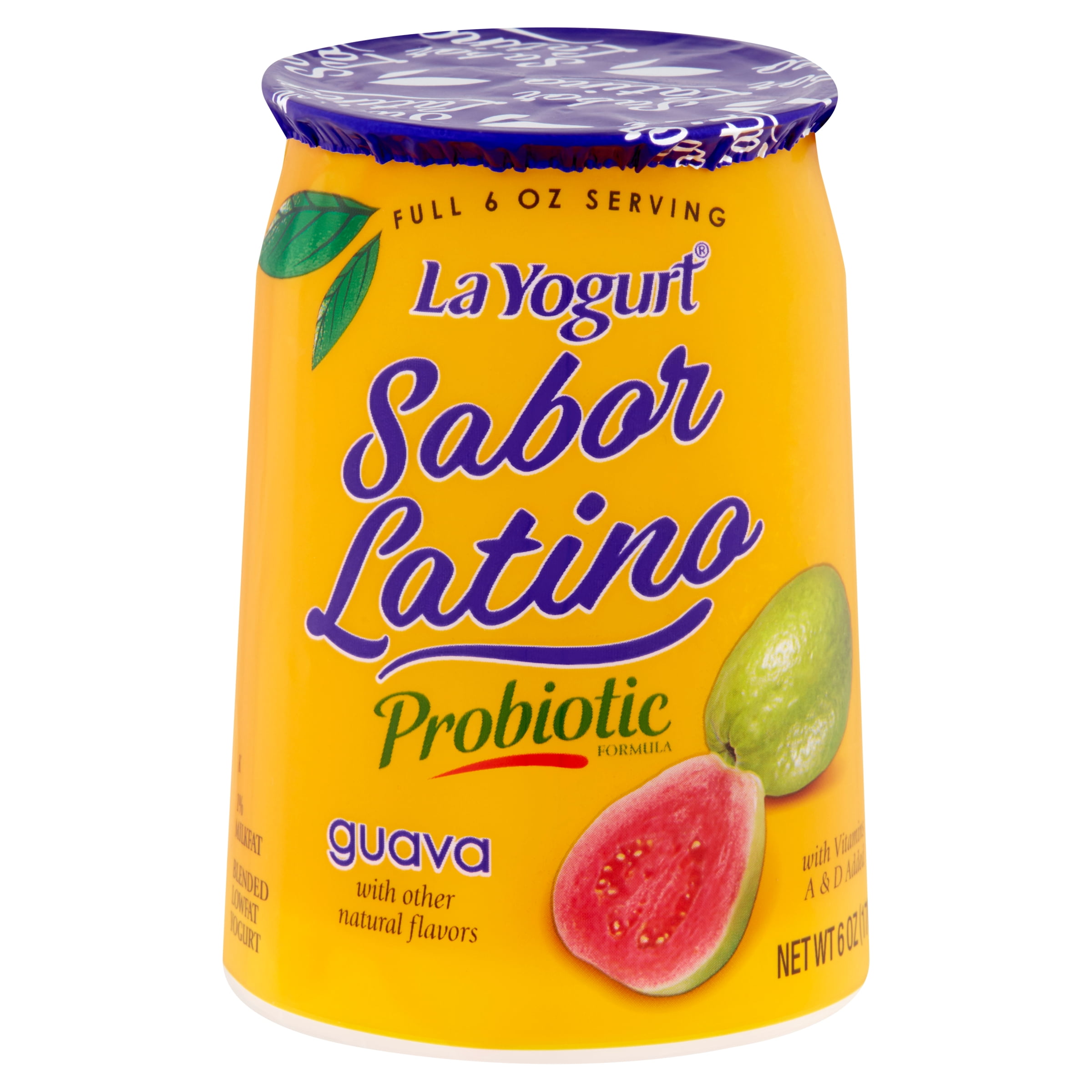 La Yogurt Sabor Latino Probiotic Guava Blended Lowfat Yogurt, 6 oz ...