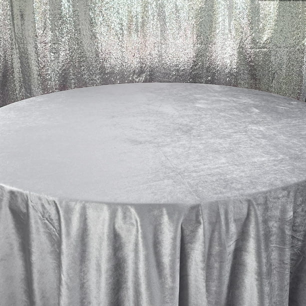 Gray round tablecloth store