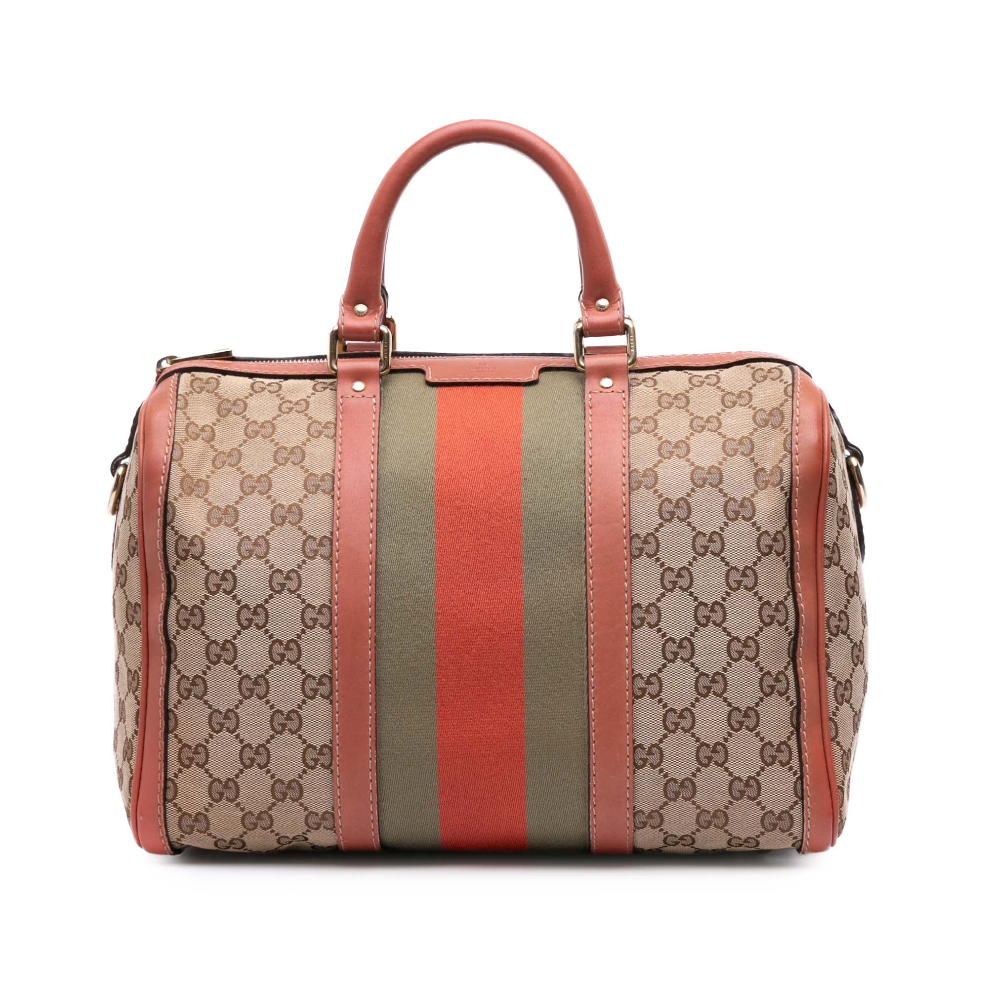 Pre-Owned Authenticated Gucci Satchel Calf Salmon Women (Good ...