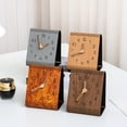 Tibvox Analog Desk Clock Battery Operated,Slient Table Clocks ...