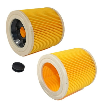 HQRP 2-pack Cartridge Filter for Karcher WD 2 / WD2 series Wet & Dry ...
