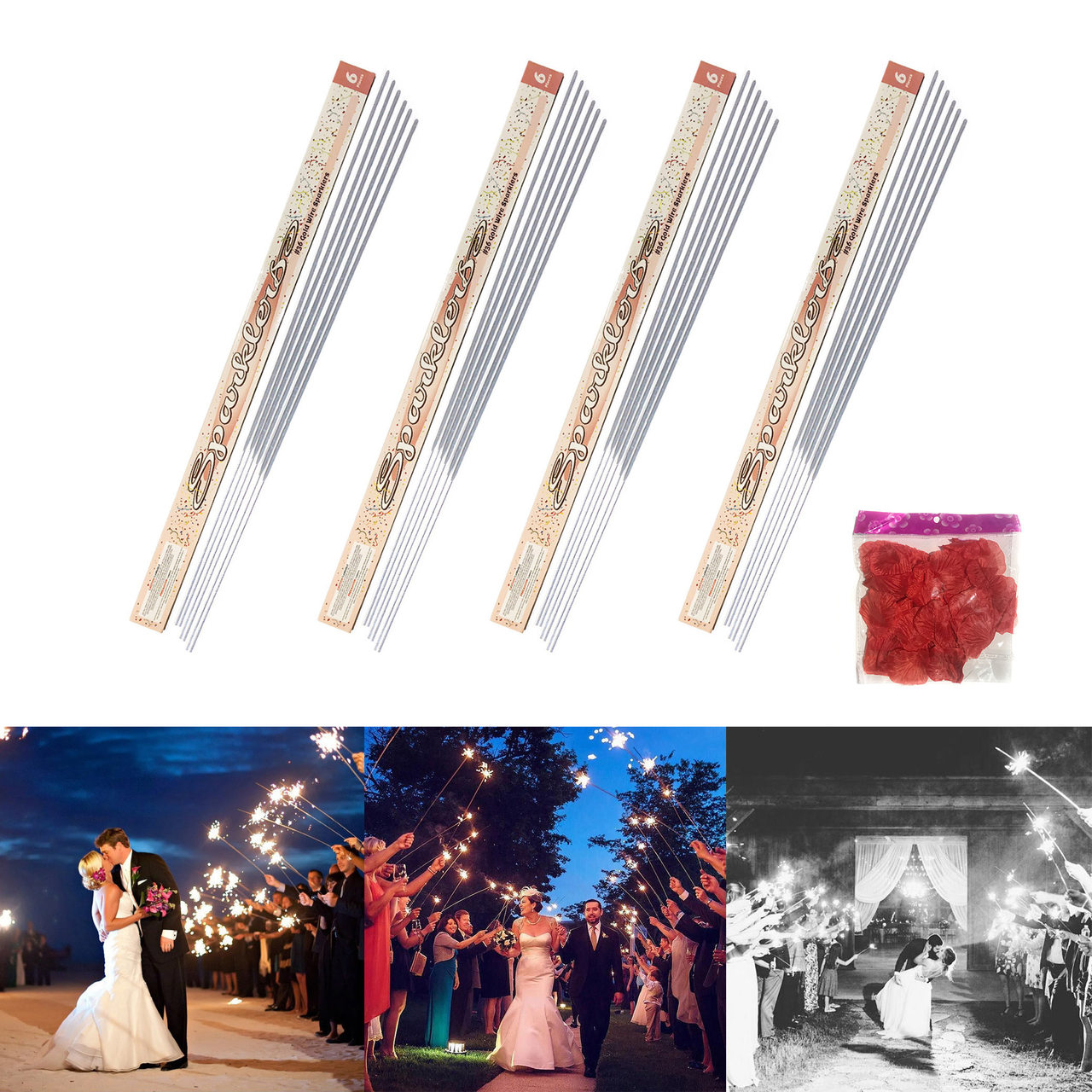 Church Pew Clips for Wedding Decorations - Set of 6, Wedding Aisle ...