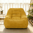 Corduroy Bean Bag Chair Ergonomic Full Support Relaxing Lounger No ...