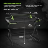 RESPAWN 1000 Gaming Computer Desk, in Green (RSP-1000-GRN) - Walmart.com