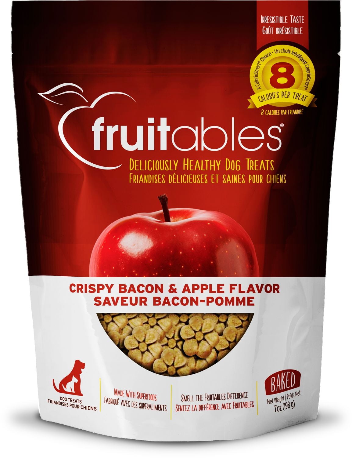 Fruitables Crispy Bacon & Apple Baked Dog Treats - Walmart.ca