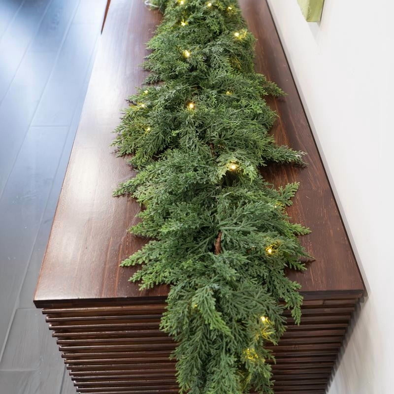 Click here for Jgf8255 Christmas Cedar Garland With 50 Led Lights... prices