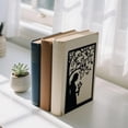 1 Set Non-Skid Iron Bookend Display Stands Adjustable Desktop Heavy ...