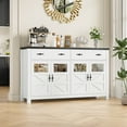 Homfa Farmhouse Dining Furniture, Kitchen Buffet Cabinet with ...