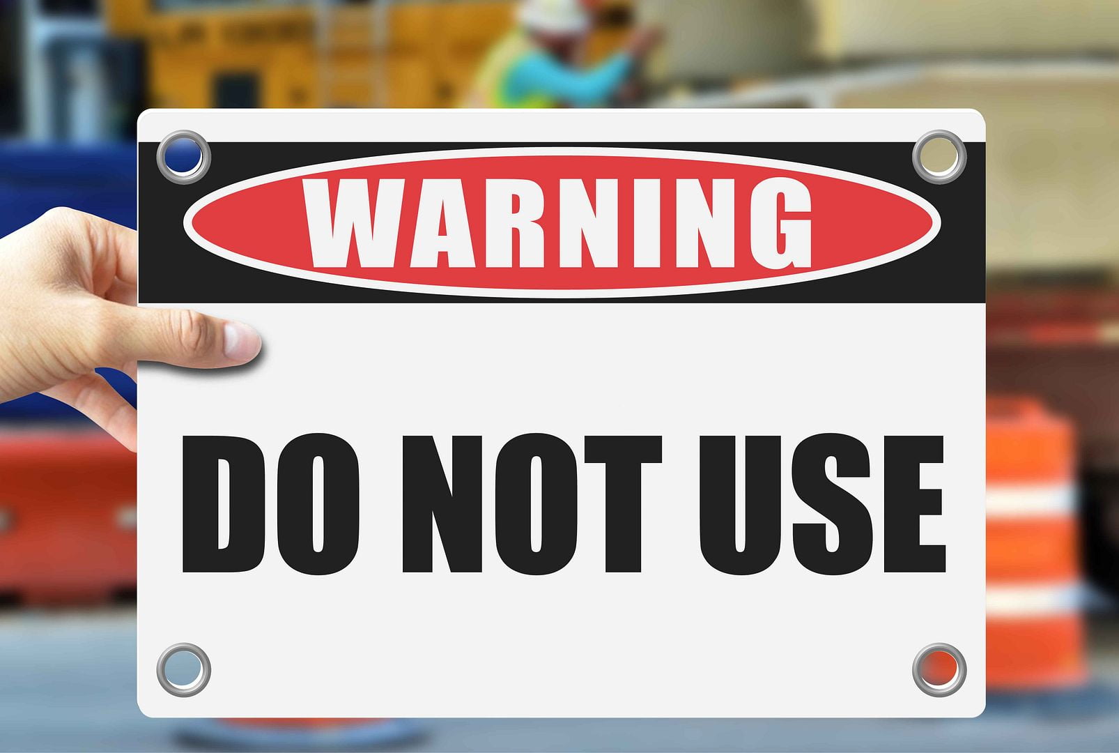 DO NOT USE | Warning Notice Caution Danger 3mm PVC Sign - Walmart.com