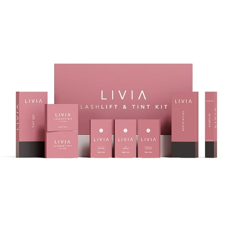 Livia Lash Lift & Color Kit â 8-Week Salon-Quality Curls & Rich Black ...