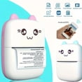 Cute Cat Mini Thermal Printer, Bluetooth Inkless Pocket Printer for ...