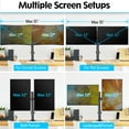 HOMOUNT Dual Monitor Desk Mount for Max 32 Inch,Adjustable Dual Monitor ...
