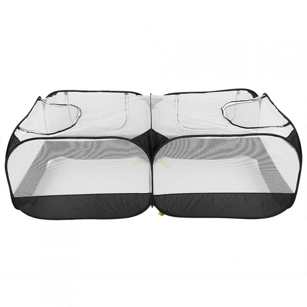 Small Animals Playpen, Portable Large Chicken Run Coop with Breathable ...