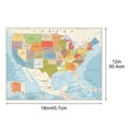 2025 Color Map Of United States USA Updated with Mount M-cKinley Art ...