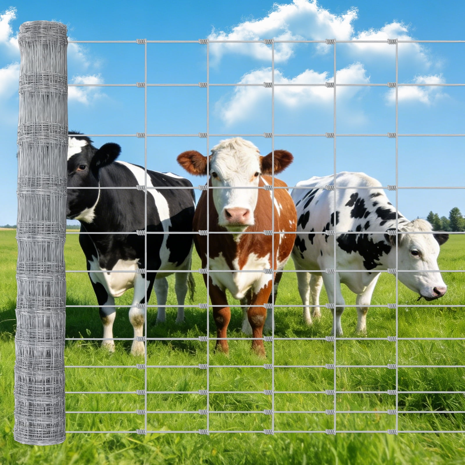 Click here for Garvee 5.9ft X 328ft Galvanized Cattle Fence  Heav... prices
