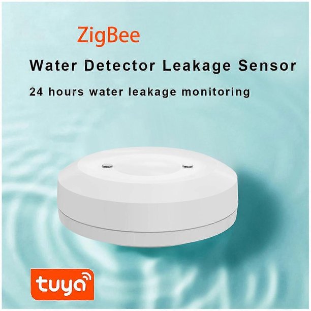 Tuya Zigbee Water Sensor Smart Life APP Water Leakage Monitoring Flood ...