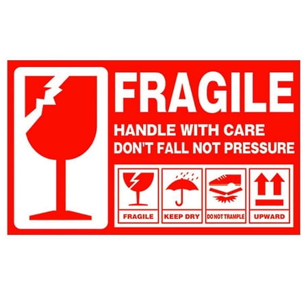 Shipping Labels 300 Pcs, (6" X 3") Large Fragile Handle With Care ...