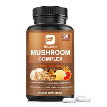 Nutricost Health Mushroom Complex Pills, 10 Variety Blend, 120 Capsules ...