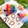 560 Pcs Frosted Glass Beads for Jewelry Making Kit, 6x12mm Smooth Round ...