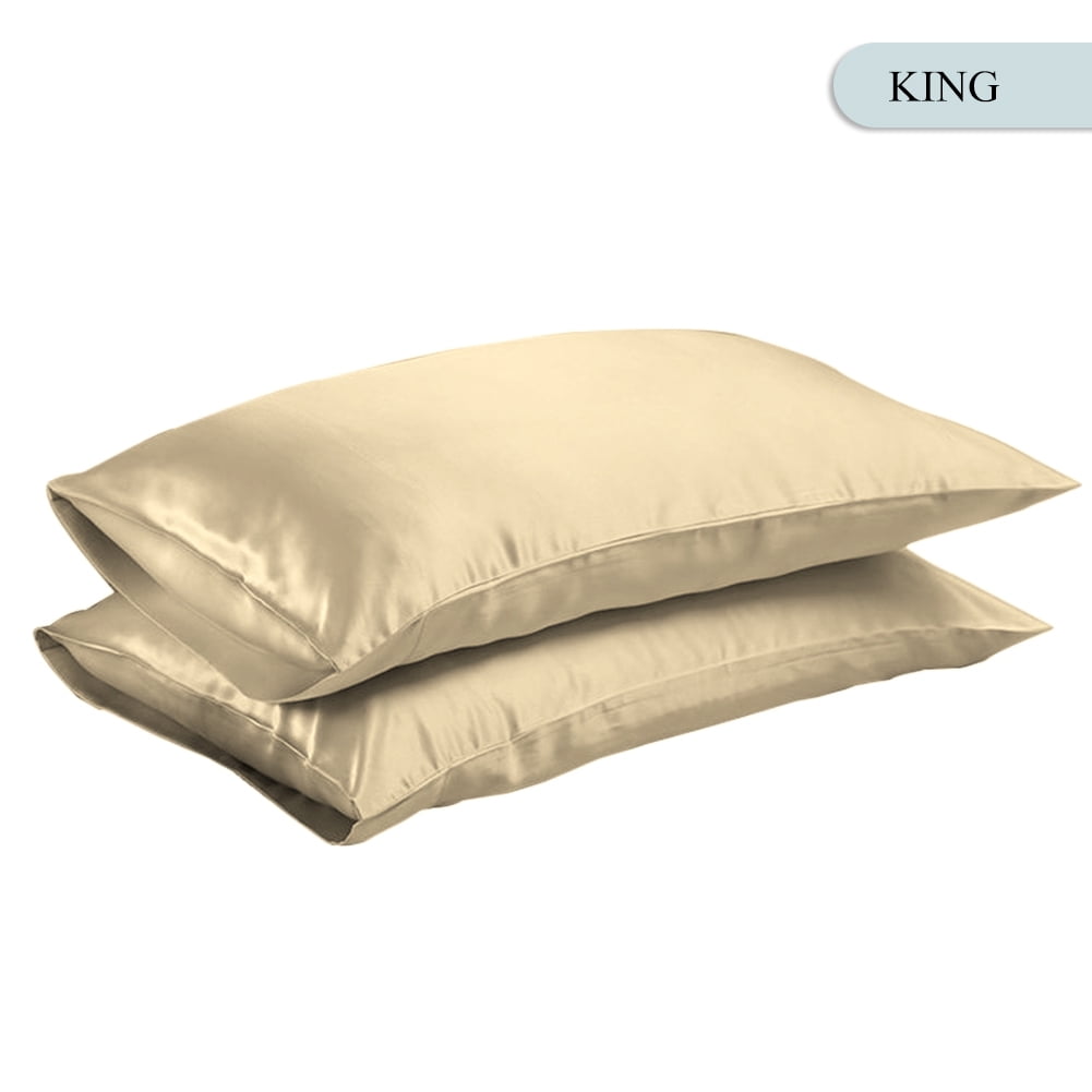 LeKing Queen / KING Soie ~ y taie d'oreiller en satin literie taie d ...