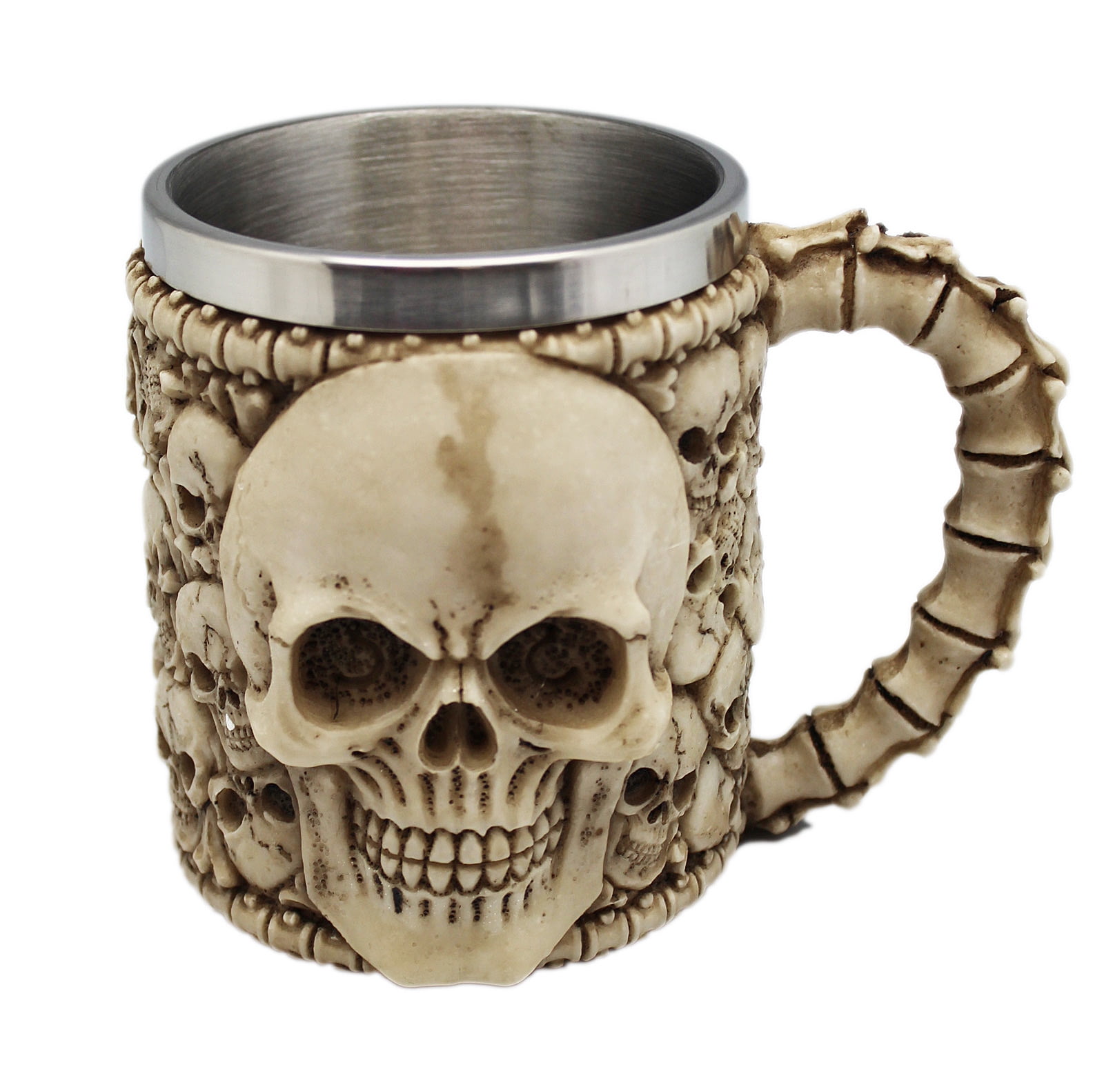 Skull Themed Coffee Mug With Spinal Vertebrae Handle - Walmart.com