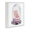 Stupell Industries Pink Heels in Bell Jar White Framed Giclee Art ...