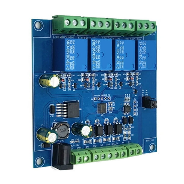 Modbus RTU 4 Way Relay Module 7-24V Relay Module Switch RS485/TTL Input ...