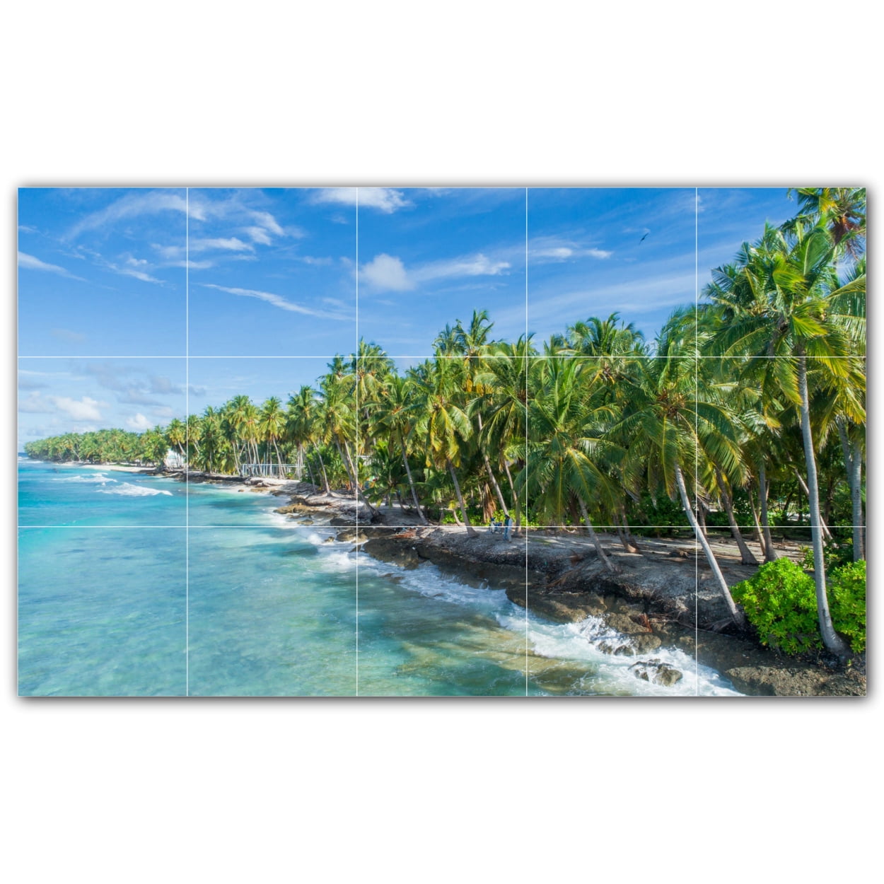 Picture-Tiles.com: Beach Ceramic Tile Wall Mural WAL500081-53XL. 60"W x ...