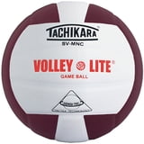 Tachikara SVMNC Volley-Lite Training Volleyball, Cardinal/White ...