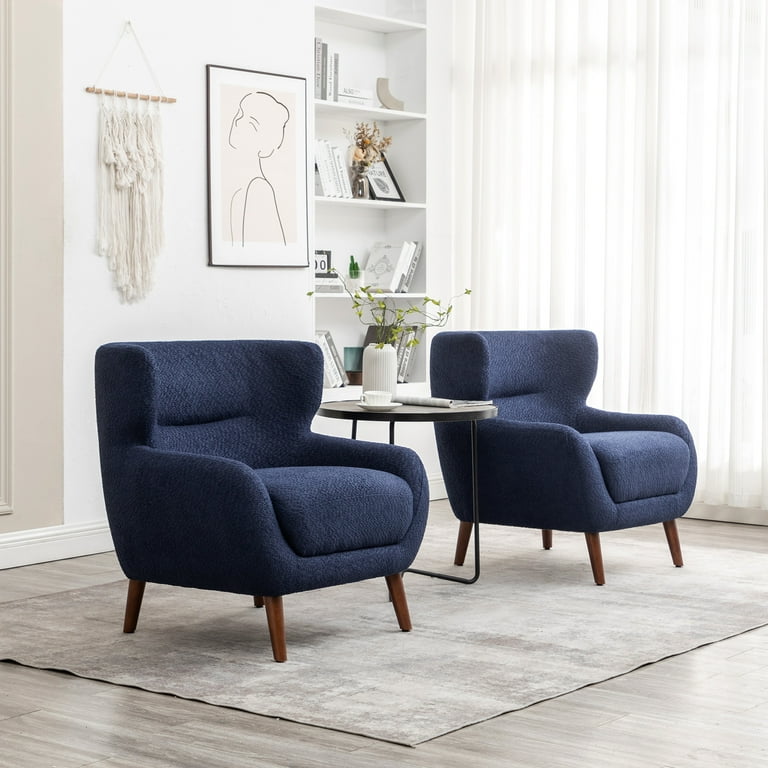 Blue gray armchair store