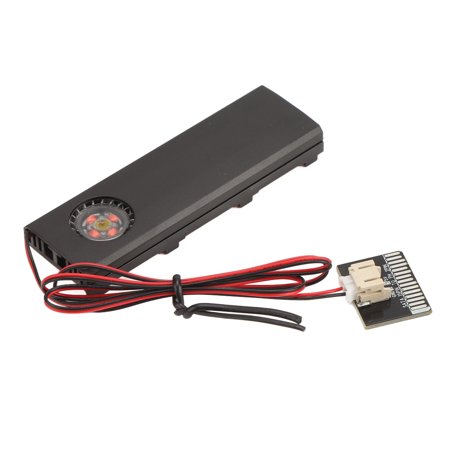 M.2 NGFF NVME SSD Heatsinks, Aluminum Alloy 7000RPM 5V Fan SSD Cooler ...
