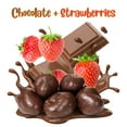 Milk Chocolate Covered Dried Strawberries by It's Delish,55 OZ Jumbo ...