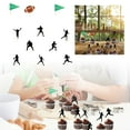 24 Pcs Football Cupcake Toppers, Disposable Foot Ball Themed Toothpicks ...