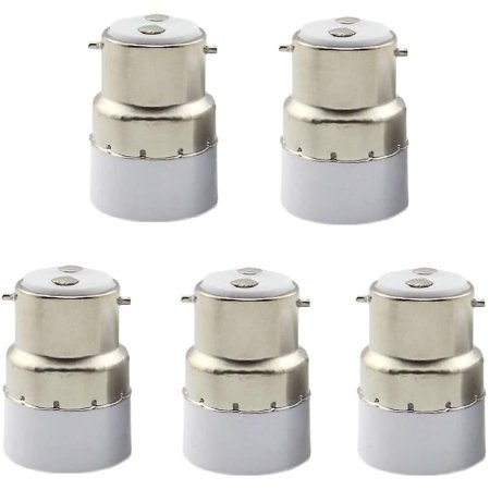 5 Pack B22 To E14 Bulb Socket Converter B22 Socket Switch To Standard E14 Adapter Lamp Holder ...