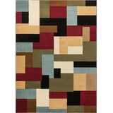 Well Woven Barclay River Modern Geometric Red 7'10" x 9'10" Area Rug ...