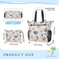 Beach Tote Bag with Waterproof Wet Pocket & Detachable Pouch for Pool ...