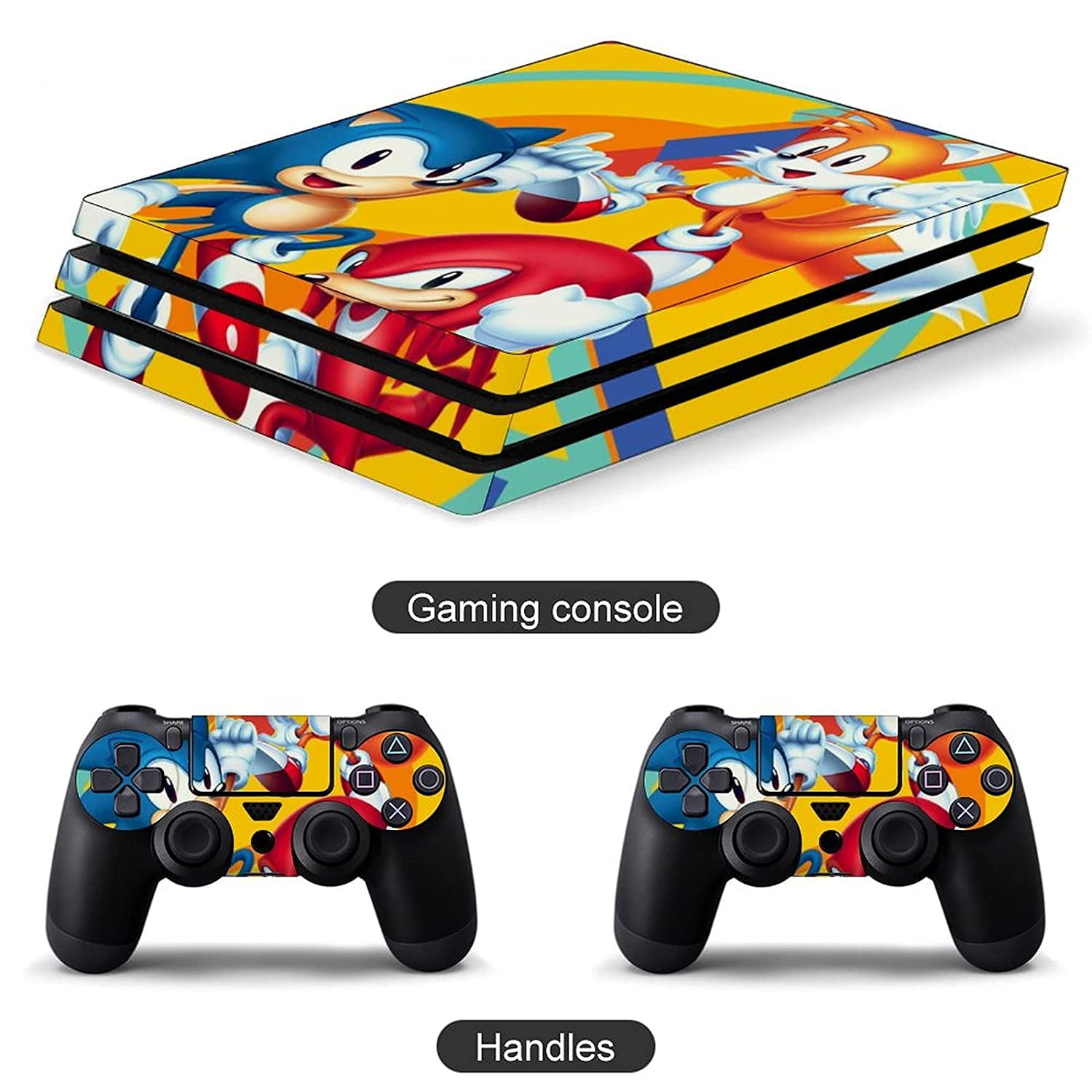 Sonic Mania PS4 controller and console skin sticker protective cover ...