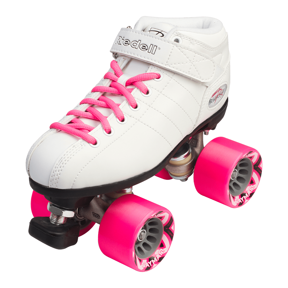 Riedell Quad Roller Speed Skates - R3 Black or White - Walmart.com