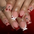 Pack of 24 Artificial Nails Valentines Day Manicure Glitters Heart ...