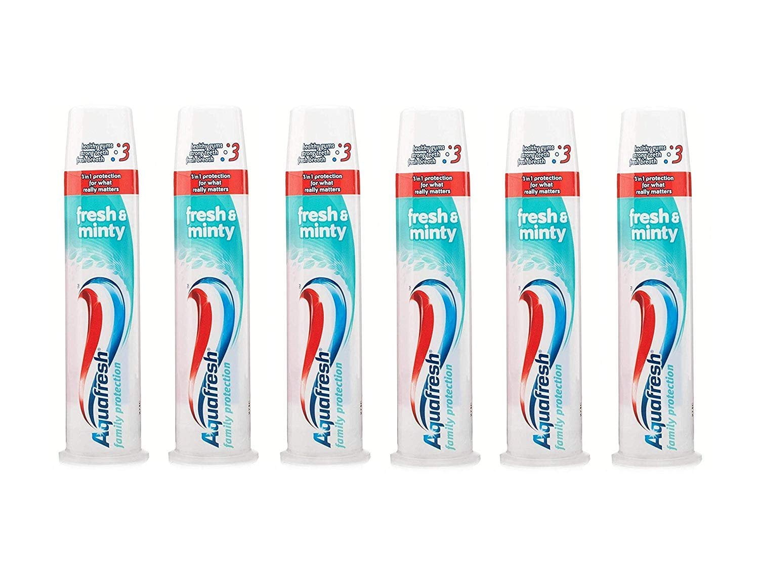 Aquafresh Fresh & Minty Whitening Pump Action 3 in 1 Formula Toothpaste 100 ml by Aquafresh ...