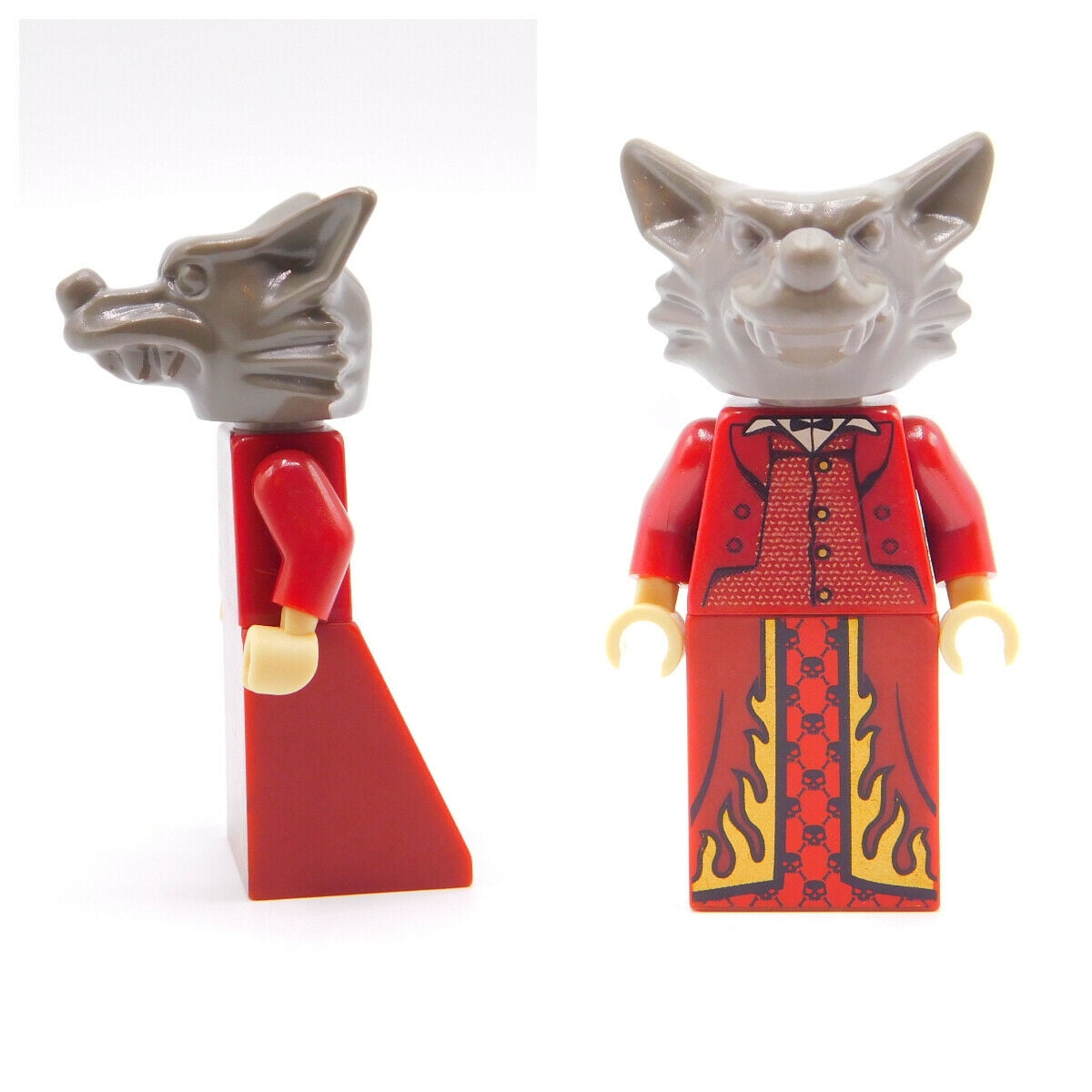 1 LEGO Minifigure Wolf with skirt big bad wolf town city - Walmart.com
