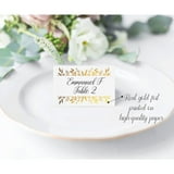 100 Pack Large Name Cards for Table Setting - Tent Place Cards with ...