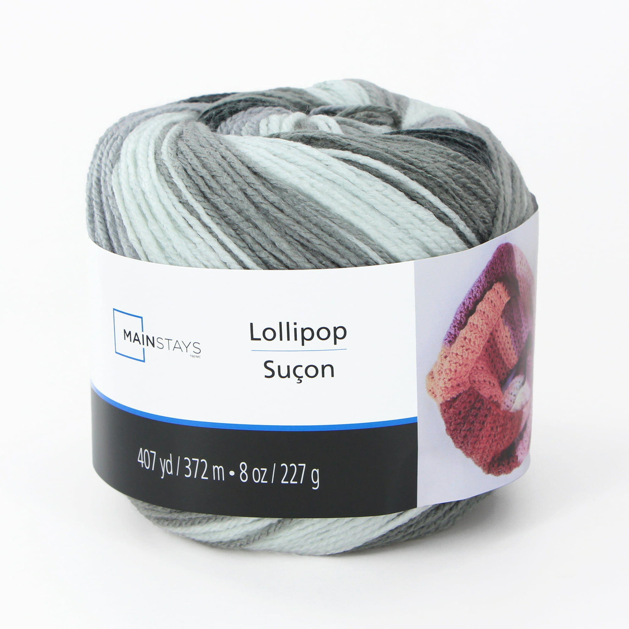 Click here for Mainstays Lollipop Yarn - Black/White Variegated... prices