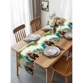 Burlap Table Runner 48 Inches Long, Forest Bear Deer Fox Squirrel Non ...
