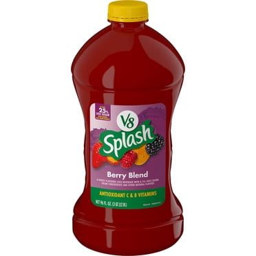 V8 Splash Berry Blend Flavored Juice Beverage, 64 FL OZ Bottle ...