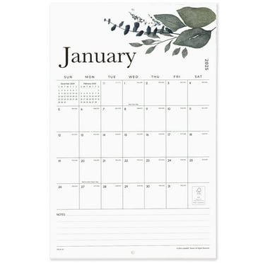 2025 Big Grid-Floral Mini Calendar - Walmart.com