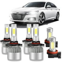 For Honda Accord 2006 2007 6x 9005 9006 H11 LED Headlight High Low Beam ...