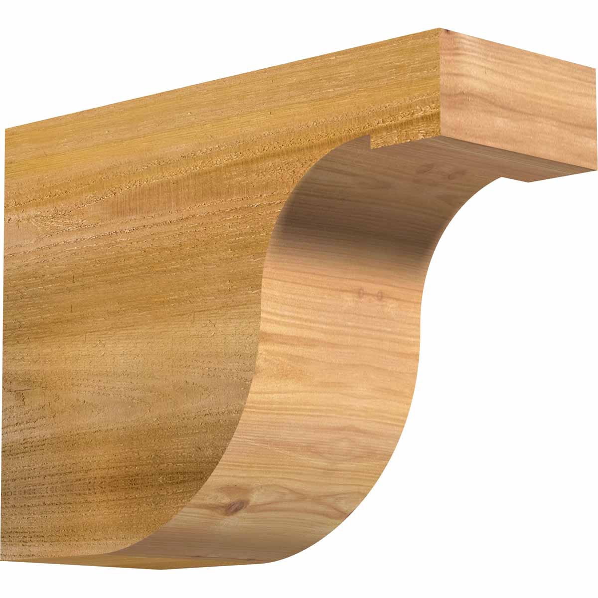 6"W x 12"H x 16"L Del Monte Rough Sawn Rafter Tail, Western Red Cedar ...